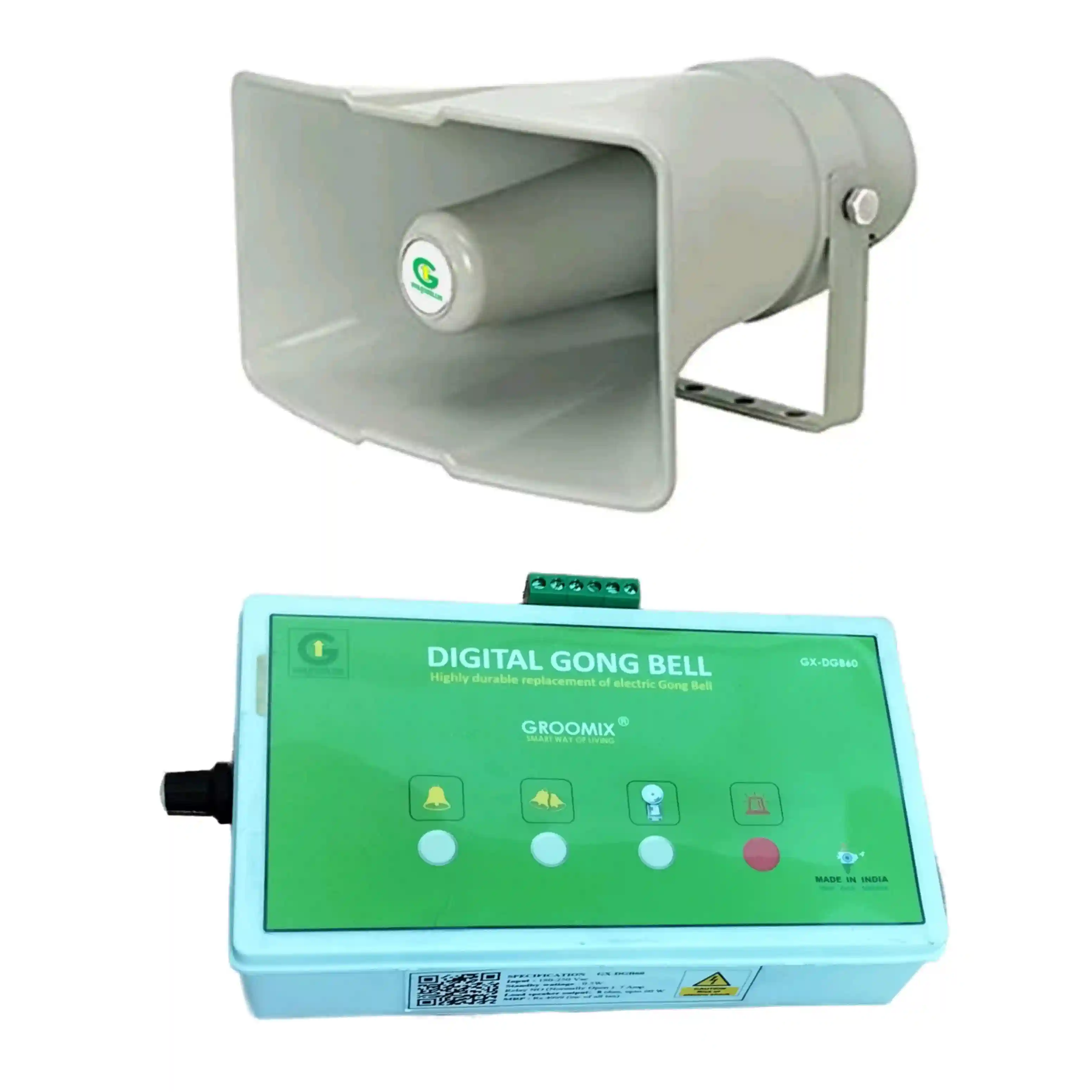 Groomix | Digital Multiple bell/alarm system Gong bell, Electric Bell ...